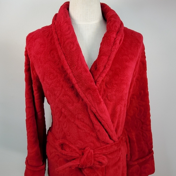 Charter Club | Intimates & Sleepwear | Charter Club Red Fleece Robe ...